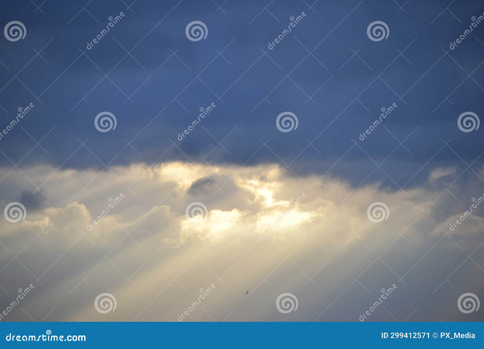 Cumulus Clouds on Blue Sky, Sun Light Stock Image - Image of atmosphere ...