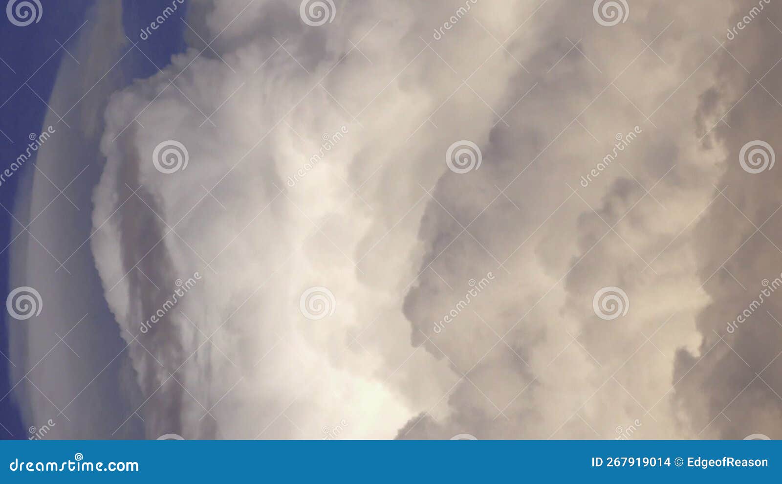 Vertical Video Exploding Cumulus Clouds Stock Footage - Video of ...