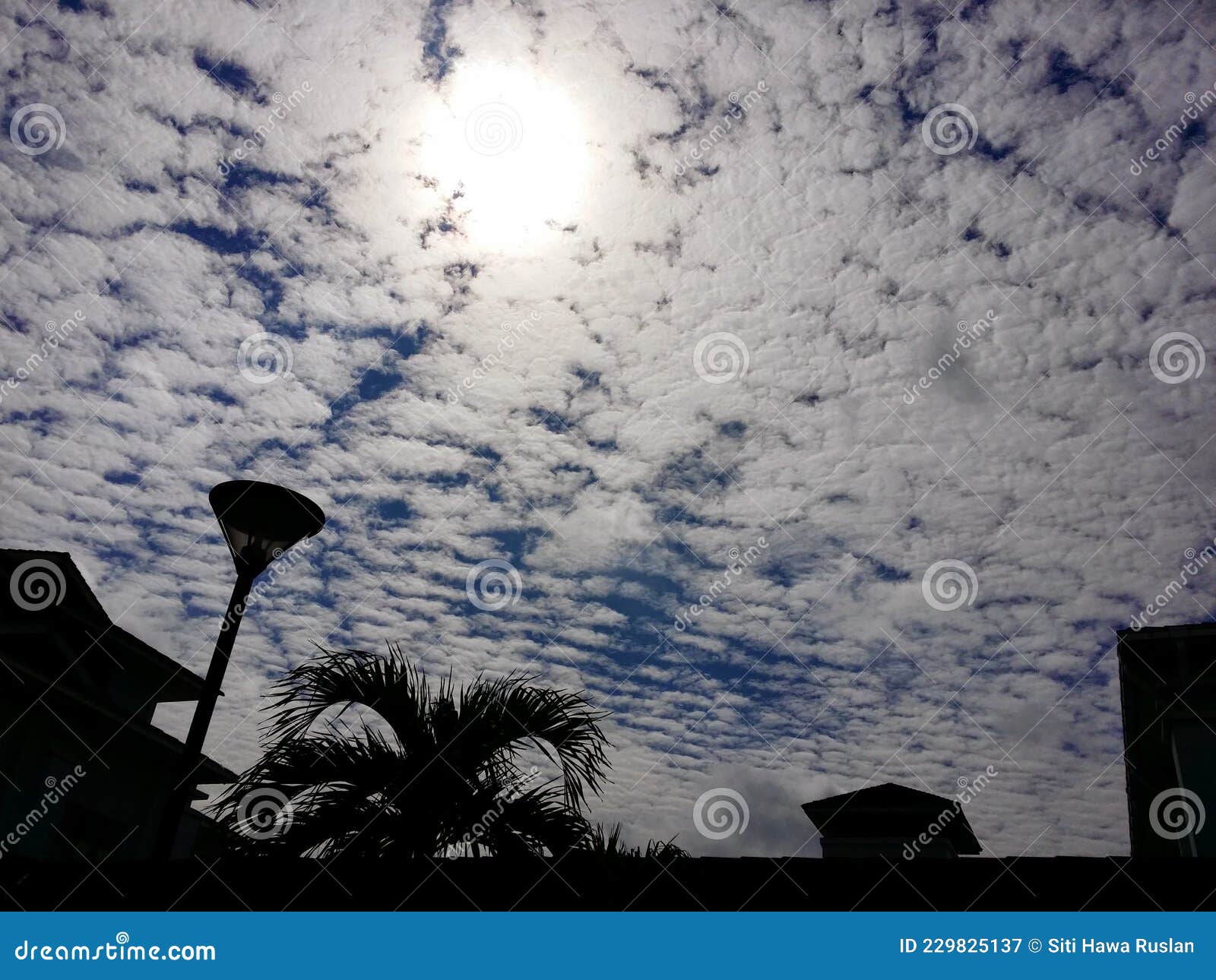 Cumulus Clouds Formation Shadowing Sun Stock Image - Image of awan ...