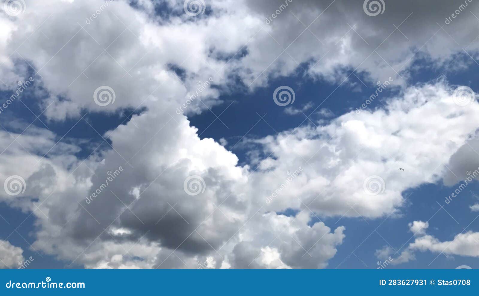 Cumulus Clouds Time Lapse Running from Left To Right Stock Video ...