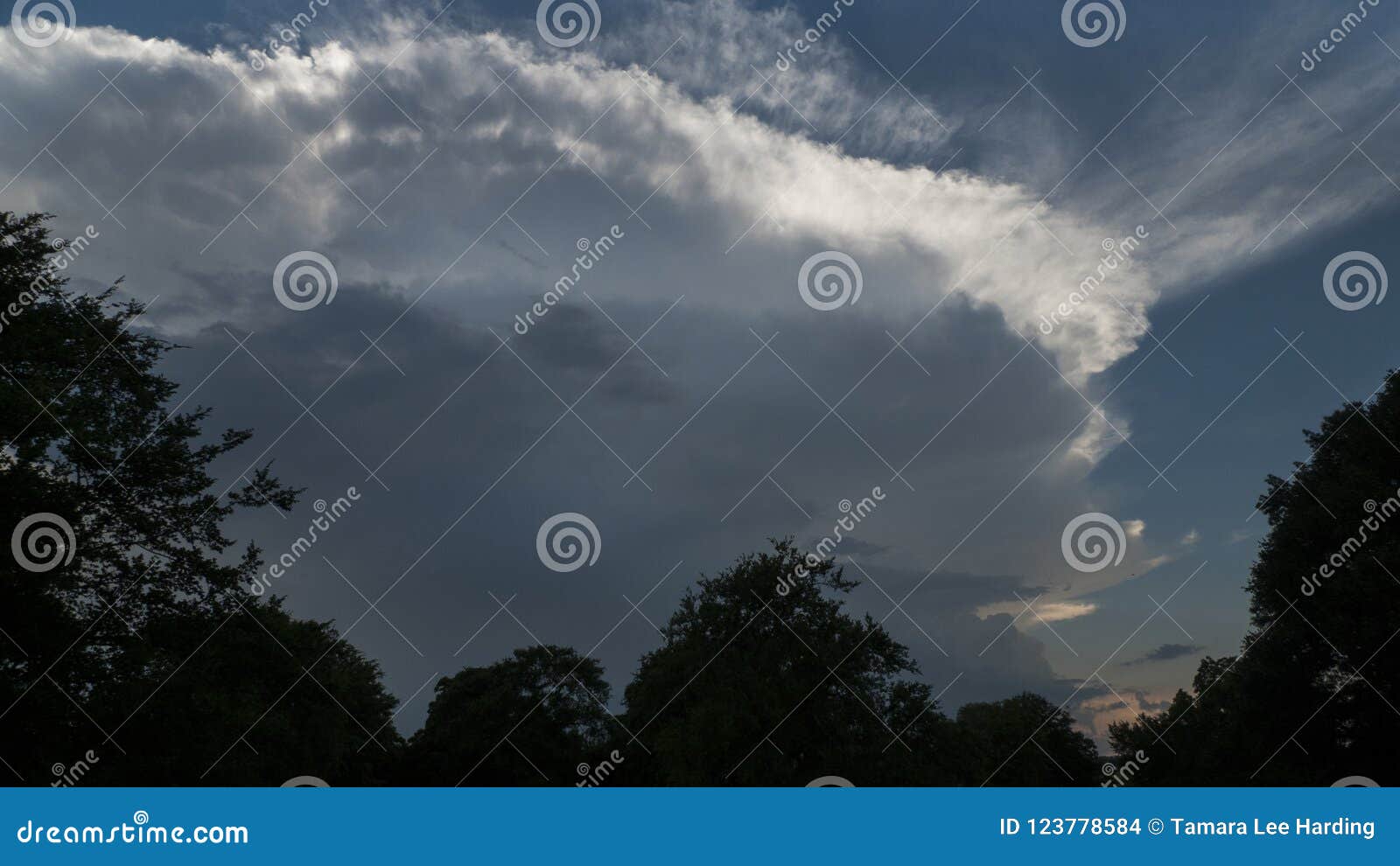 Cumulus Clouds or Wall Cloud for Approaching Thunderstorms Stock Photo ...