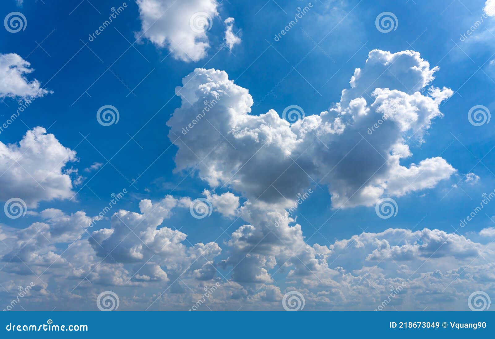 White Cloud and Blue Sky for Background Concept Stock Image - Image of nature, beautiful: 218673049