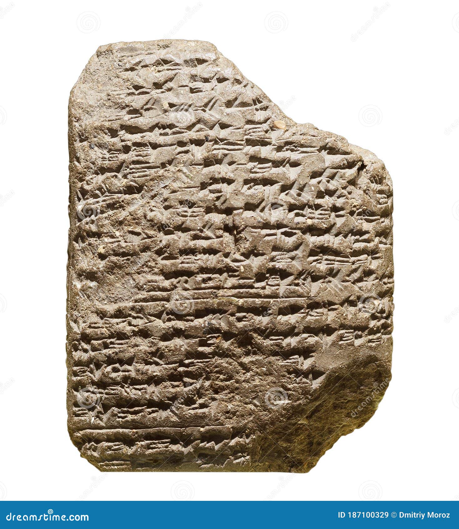 Cuneiform Tablet One Of The Treasures Of The Museum Of Oriental Arts In ...