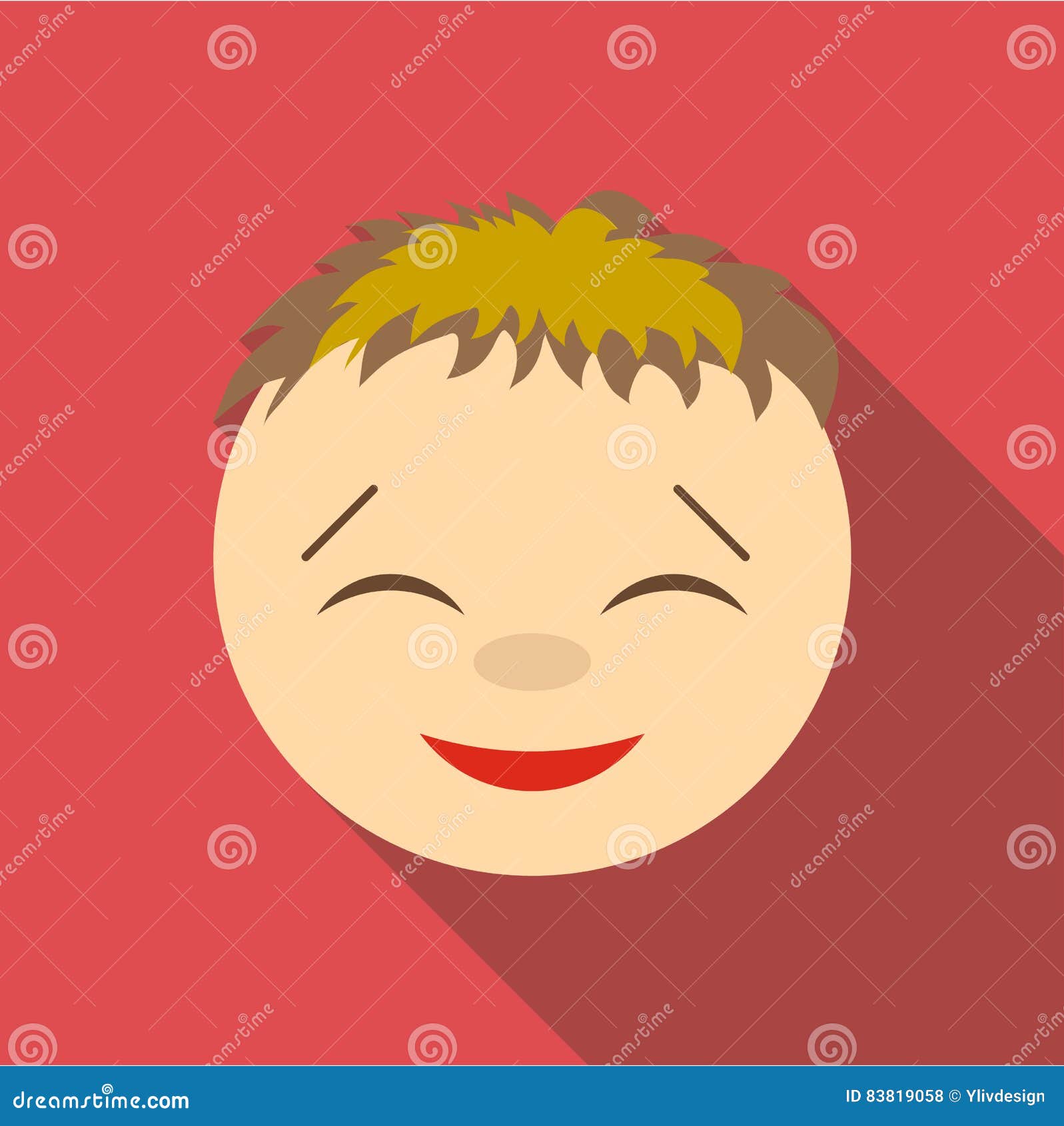 Cunning icon, flat style stock vector. Illustration of sign - 83819058