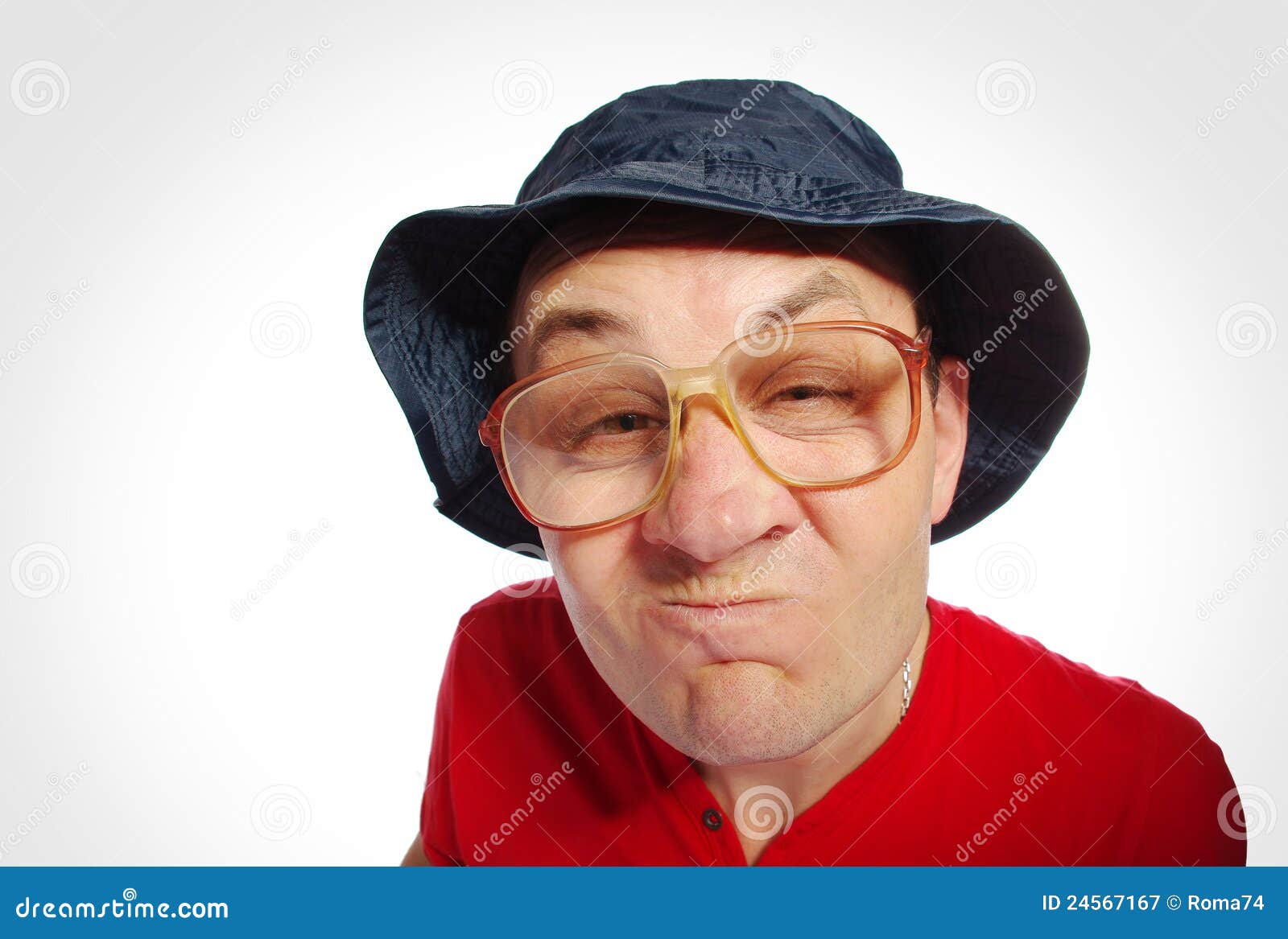 Cunning man, funny face. stock image. Image of funny - 24567167