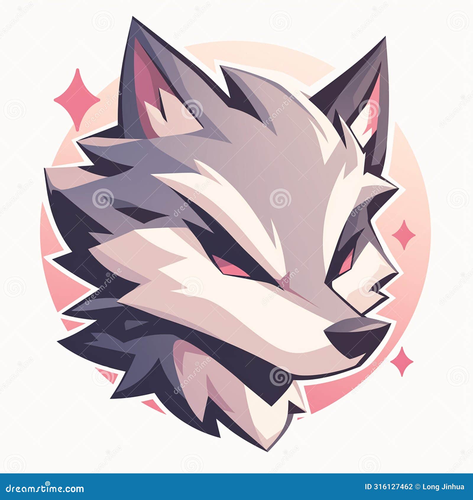 A Cunning Wolf Software Engineer Cartoon Style Stock Vector ...