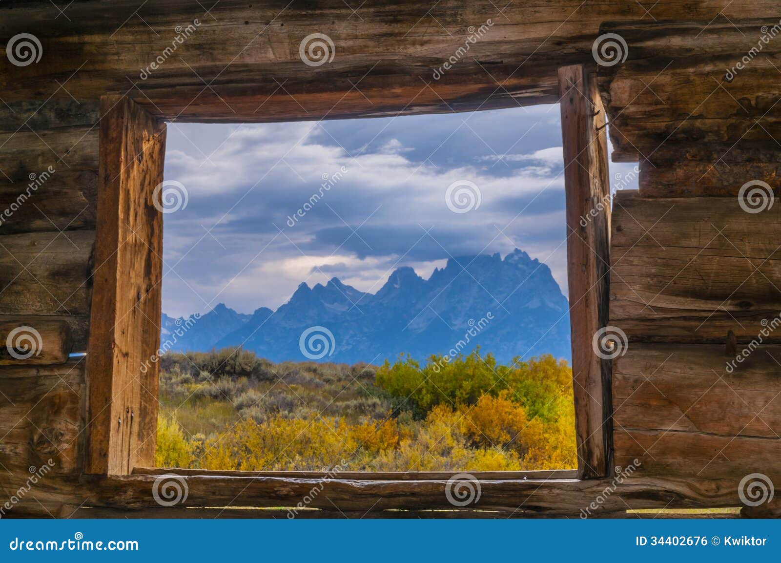 Cunningham Cabin Grand Teton National Park Stock Photo - Image of ...