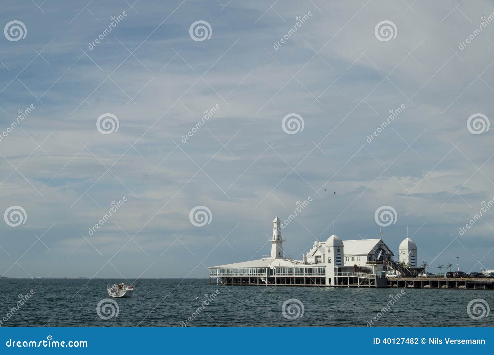 Cunningham Pier en Geelong foto de archivo. Imagen de agua - 40127482