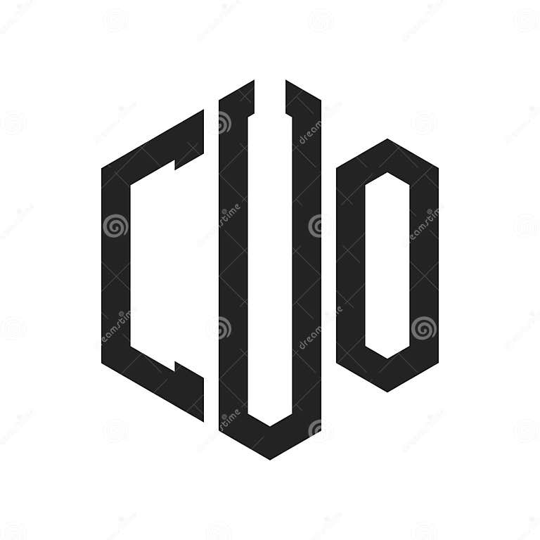 CUO Logo Design. Initial Letter CUO Monogram Logo Using Hexagon Shape ...