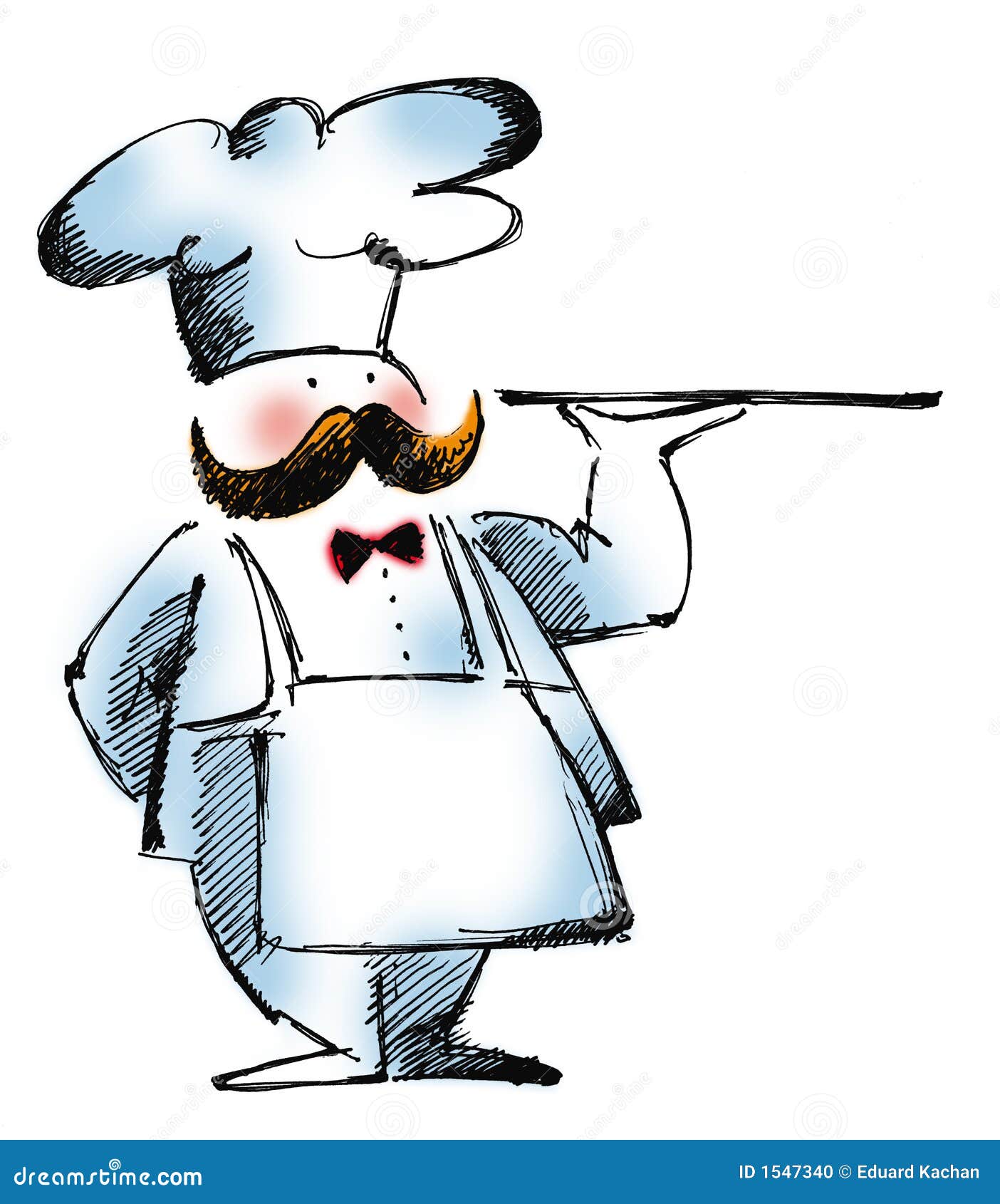 Cuoco illustrazione di stock. Illustrazione di piatti - 1547340