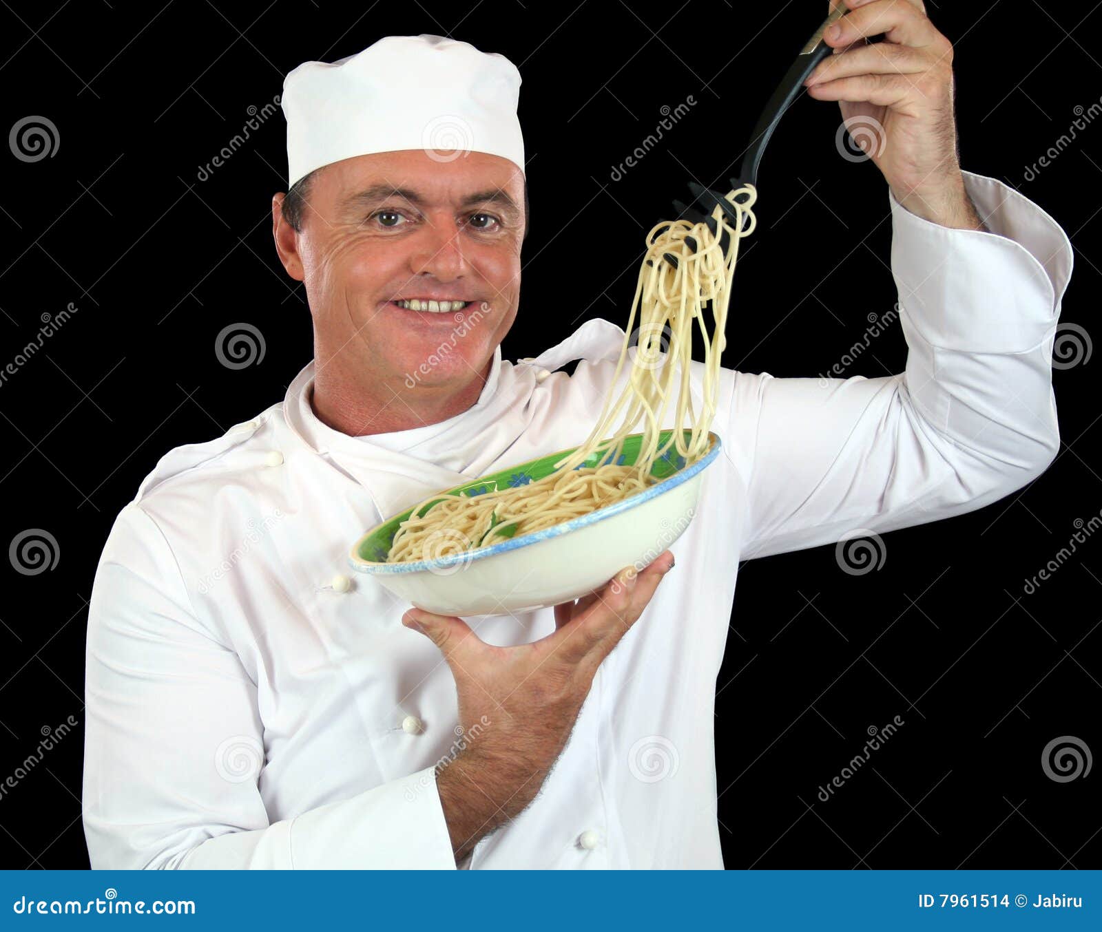 Cuoco Unico Degli Spaghetti Fotografia Stock - Immagine di cappello ...