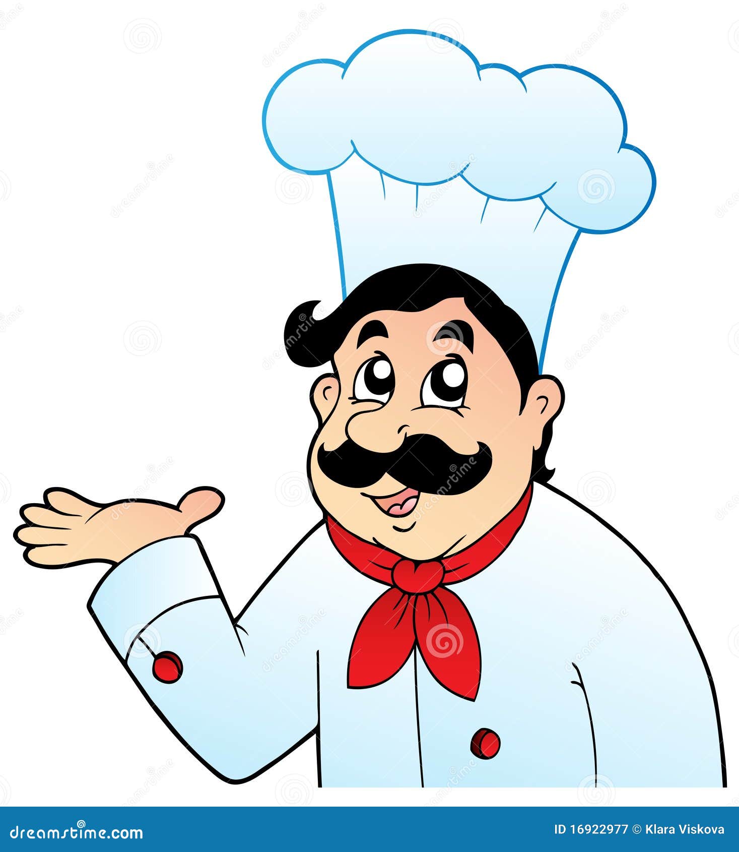 Cuoco Unico Del Fumetto in Grande Cappello Illustrazione Vettoriale ...