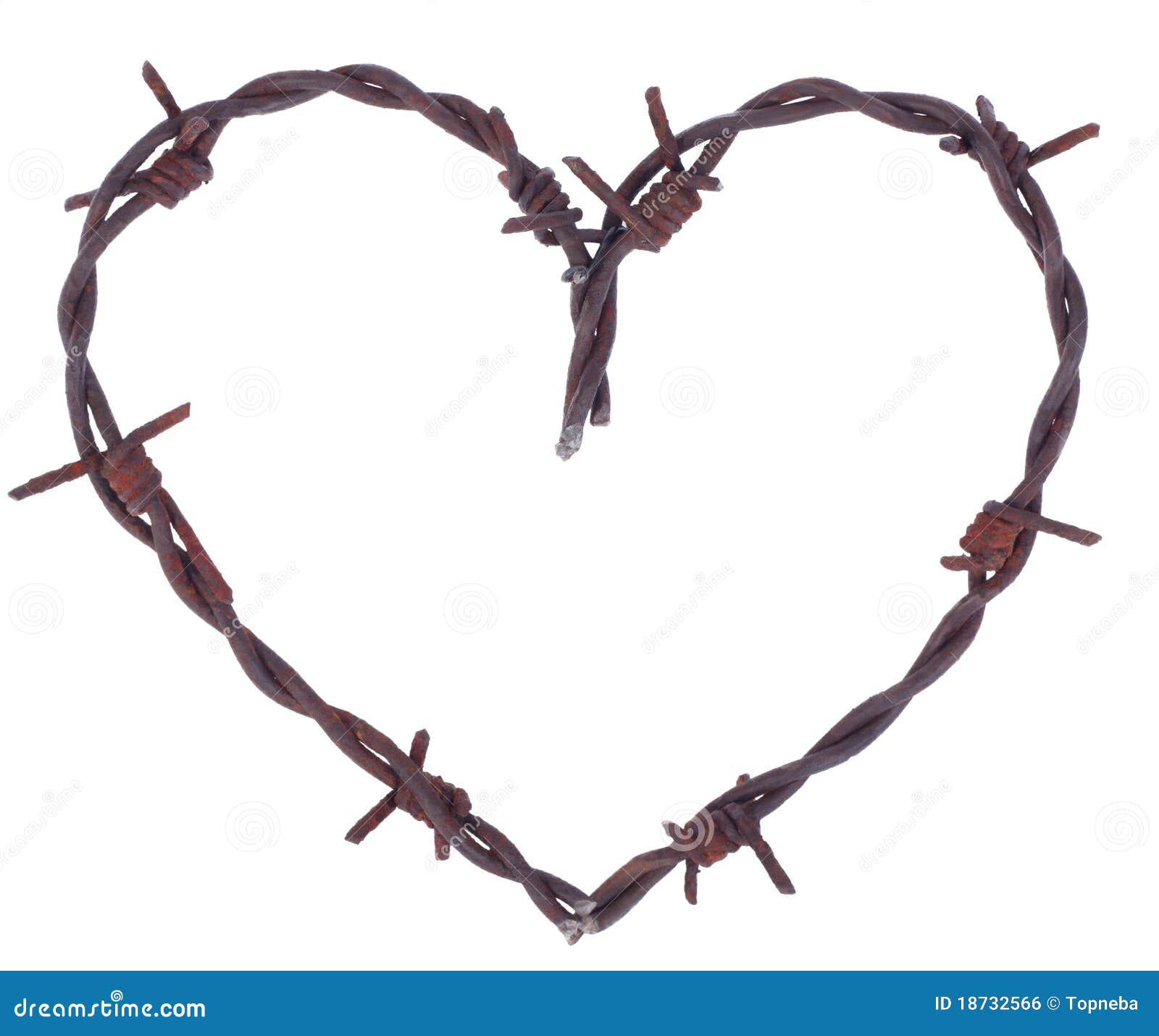 Cuore arrugginito del filo fotografia stock. Immagine di cuore - 18732566