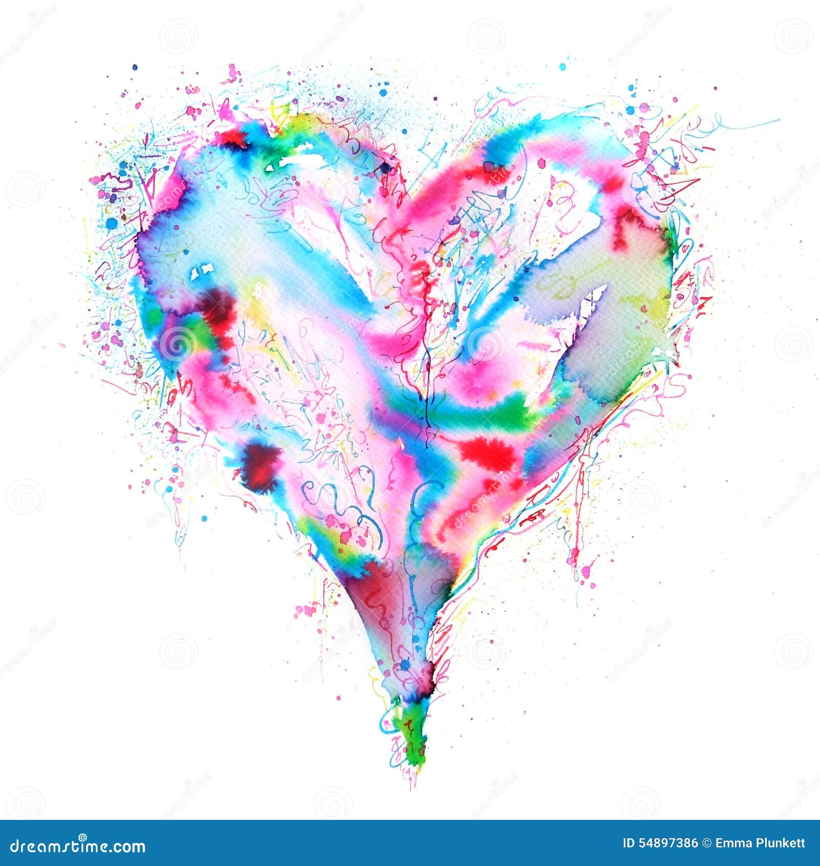 Cuore Colourful 01 Di Amore Illustrazione di Stock - Illustrazione di ...