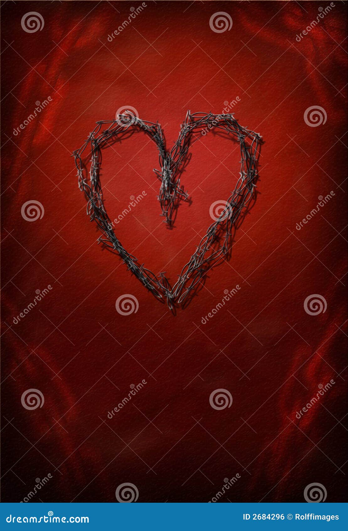 Cuore del filo illustrazione di stock. Illustrazione di cuore - 2684296