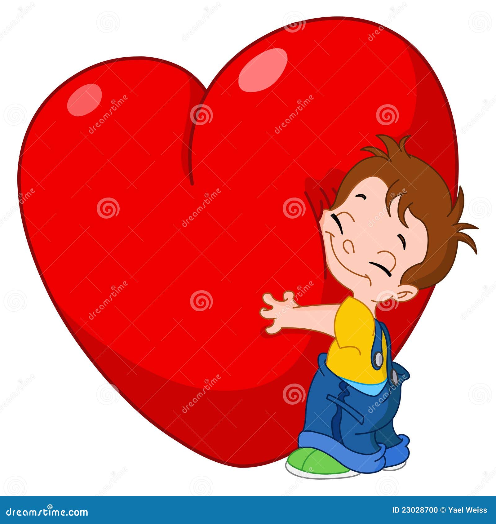 Cuore Dell'abbraccio Del Bambino Fotografia Stock - Immagine: 23028700