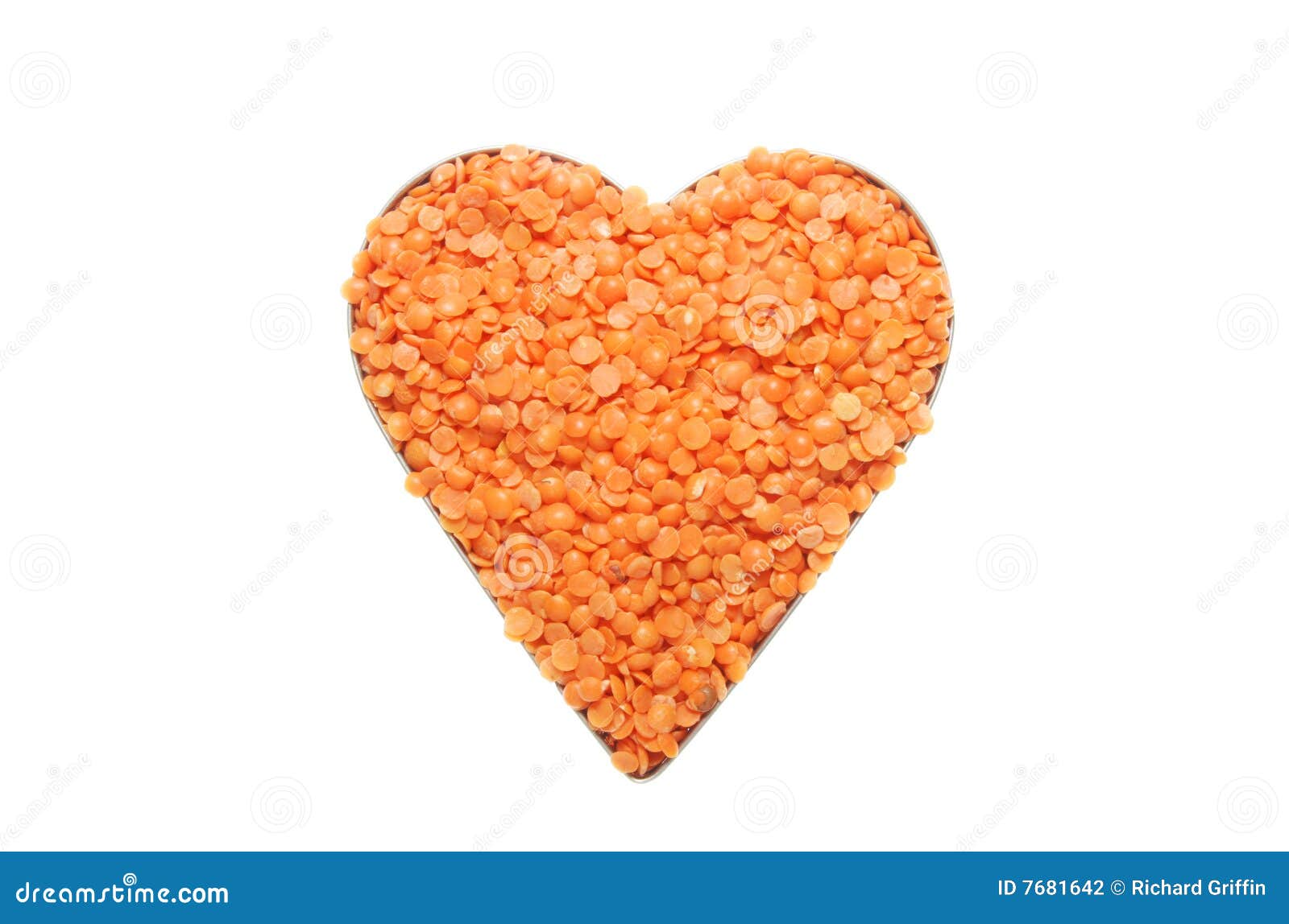 Cuore della lenticchia fotografia stock. Immagine di alimento - 7681642