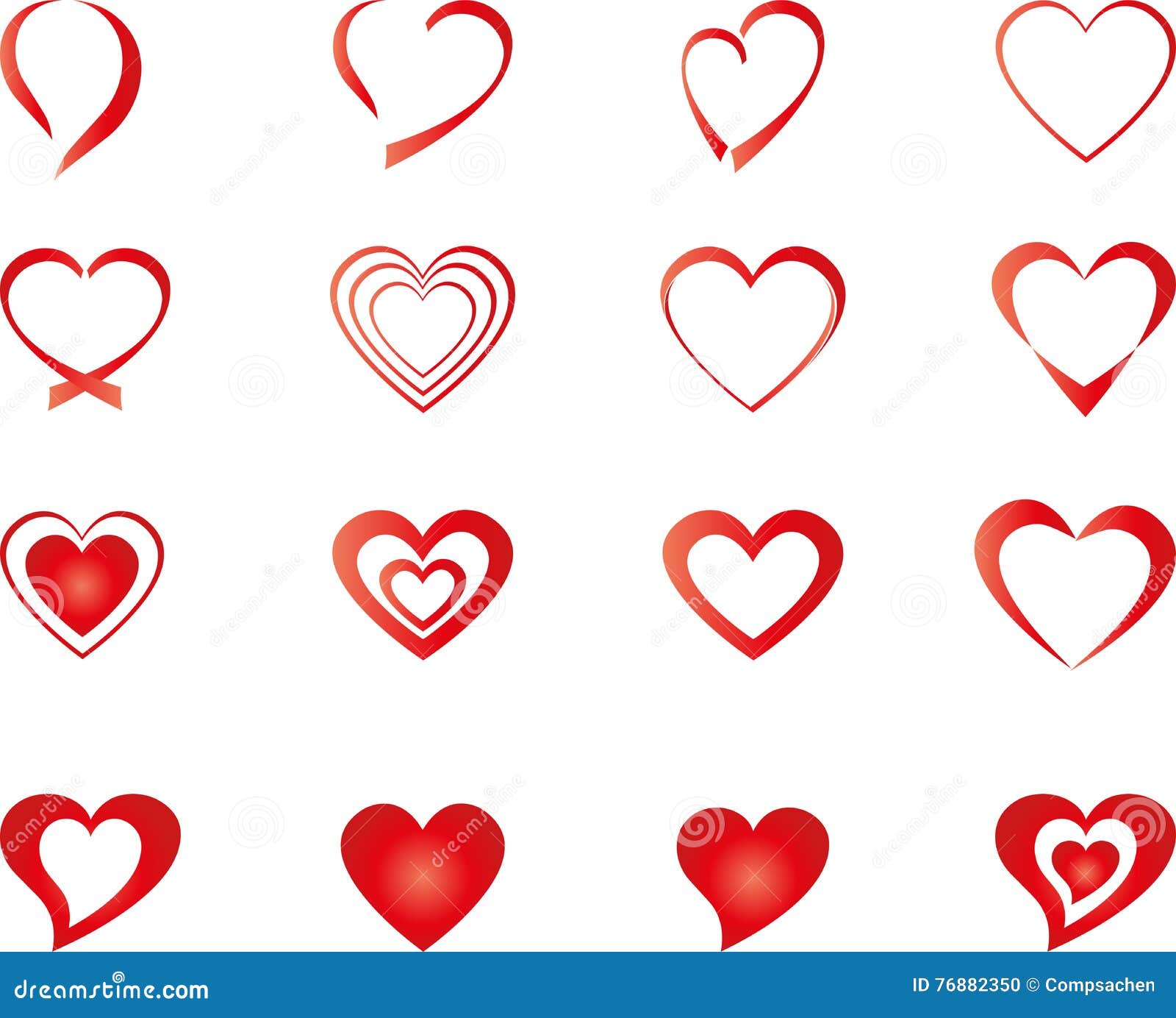 Cuore, Logo Del Cuore, Icona, Logo Illustrazione Vettoriale ...