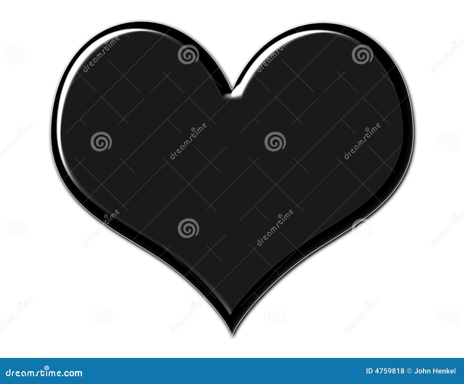 Cuore nero splendido illustrazione di stock. Illustrazione di amore ...