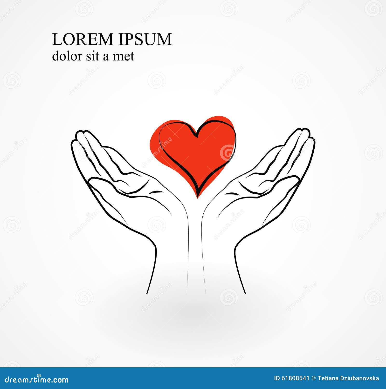 Cuore Rosso in Mani Simbolo Di Amore, Di Ringraziamento E Di Amicizia ...