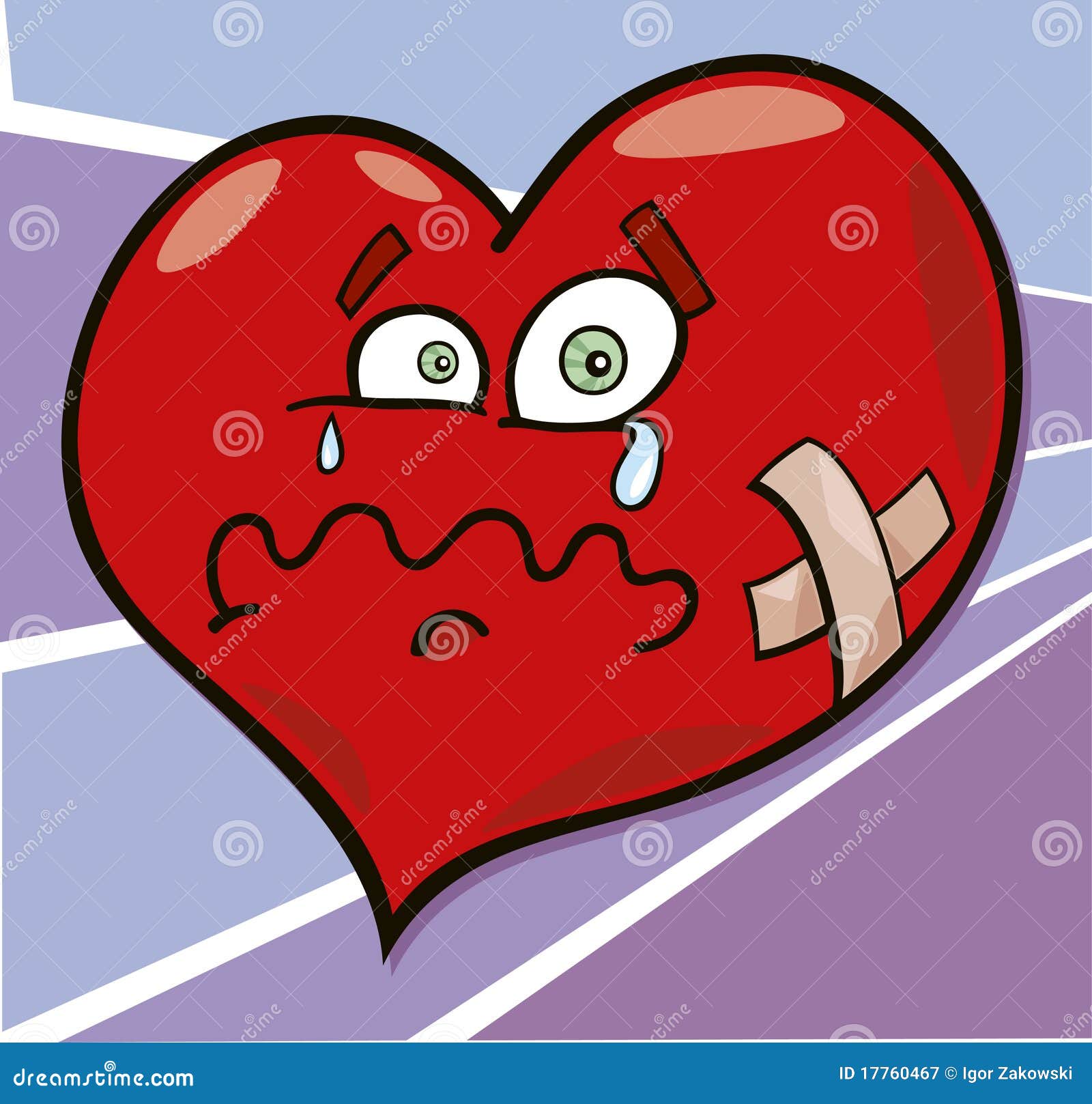 Cuore rotto illustrazione vettoriale. Illustrazione di disegno - 17760467