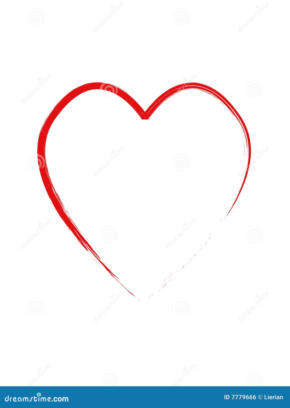 Cuore stilizzato illustrazione vettoriale. Illustrazione di arte - 7779666