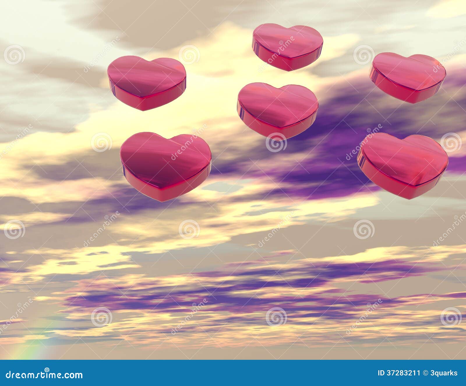 Cuori illustrazione di stock. Illustrazione di rappresentazione - 37283211