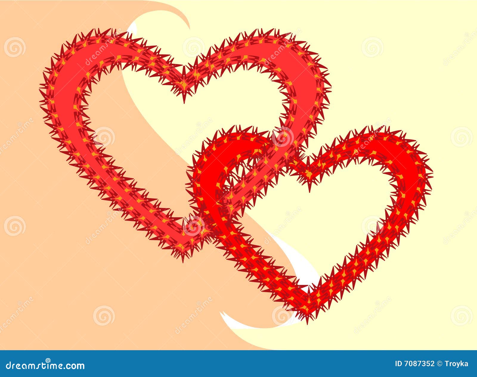 Cuori illustrazione vettoriale. Illustrazione di simbolo - 7087352