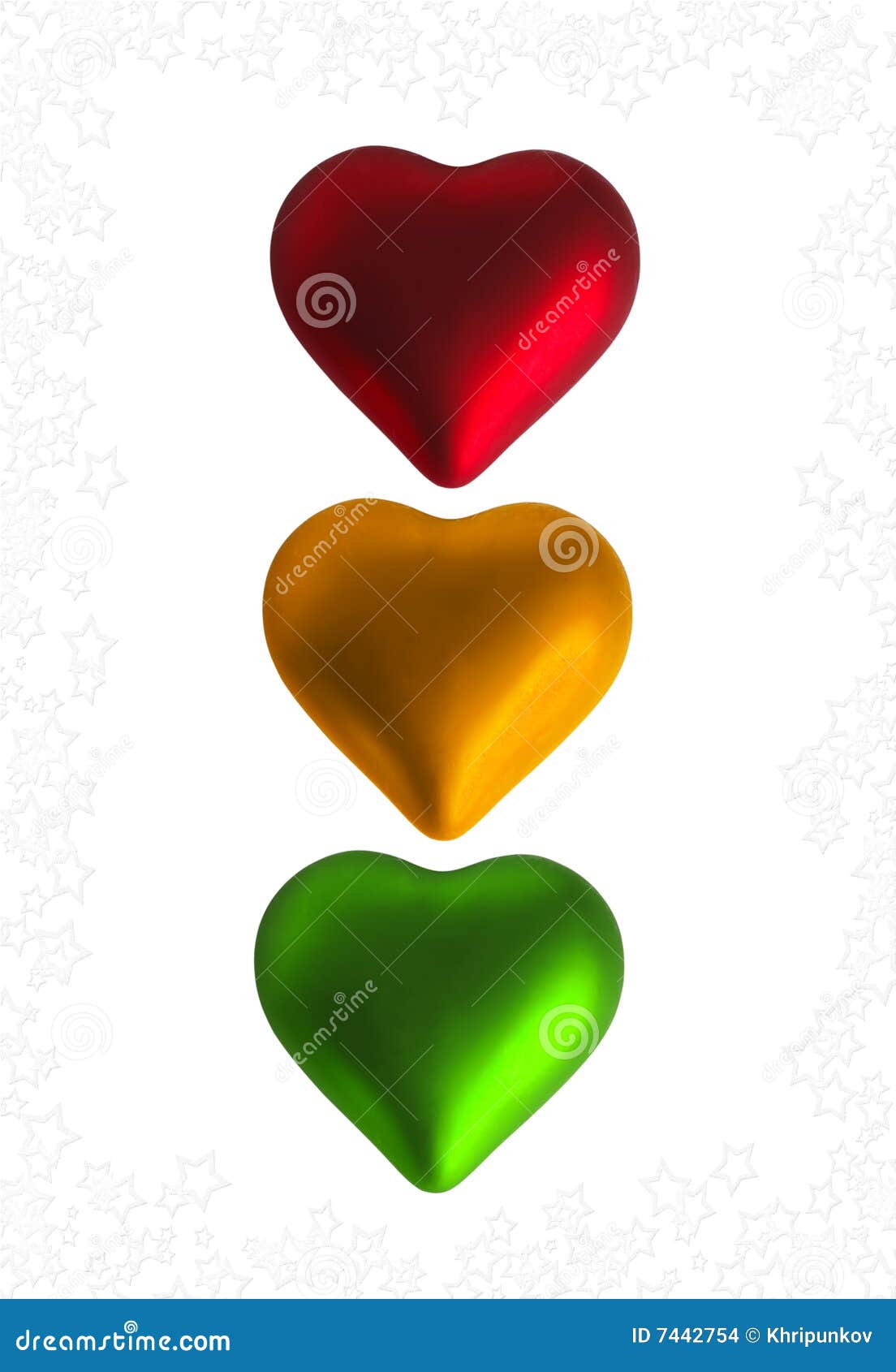 Cuori Molto-colorati fotografia stock. Immagine di anno - 7442754