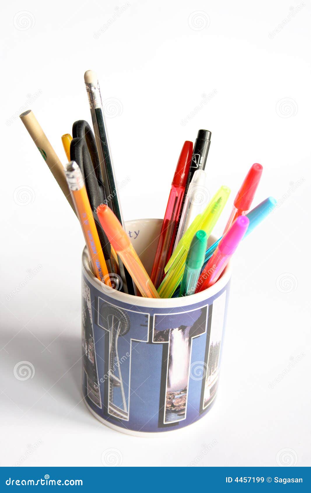 Cup stock image. Image of black, colored, pencil, group - 4457199