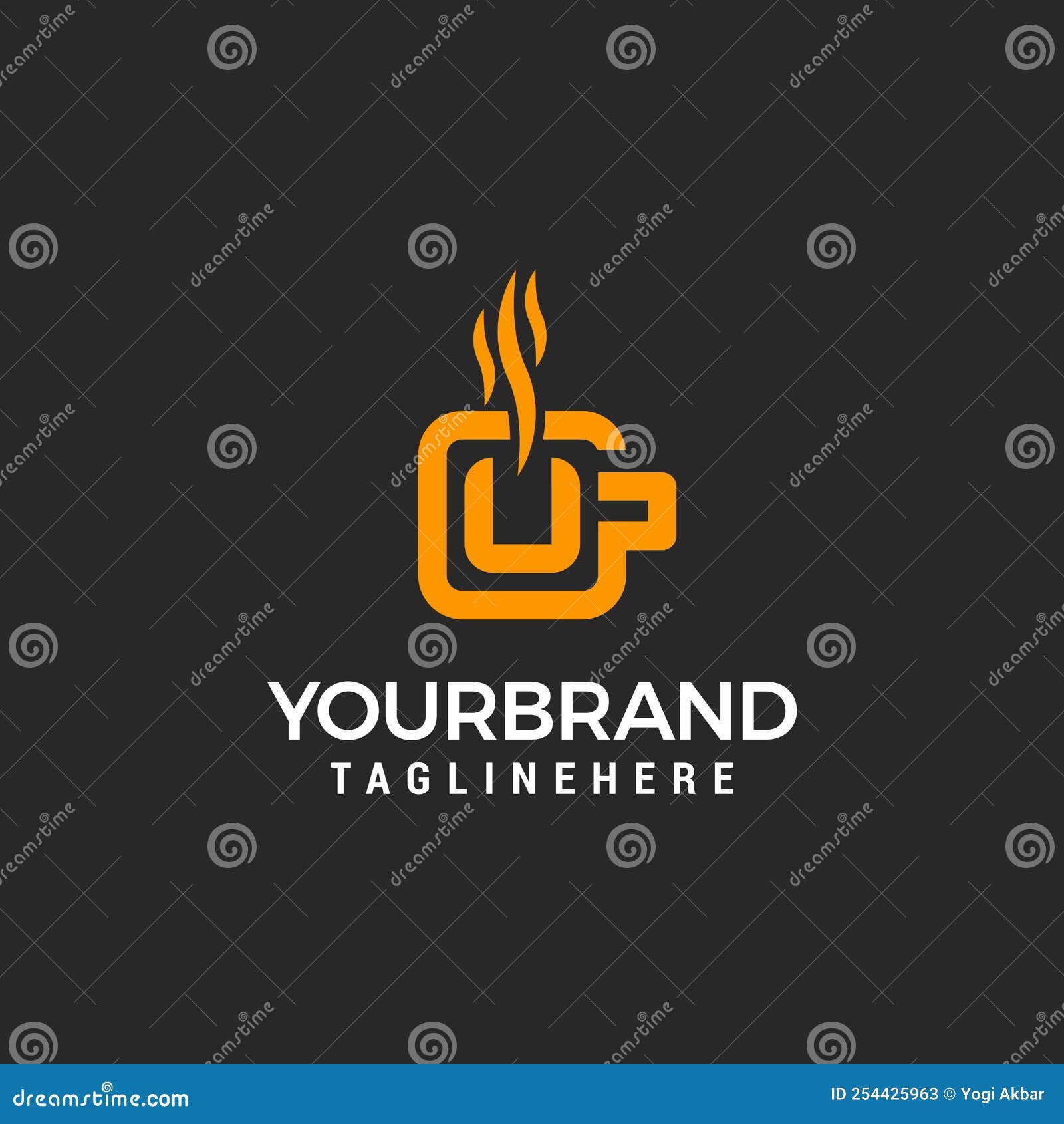 CUP Abstract Letters Logo Design Template Vector Stock Vector ...