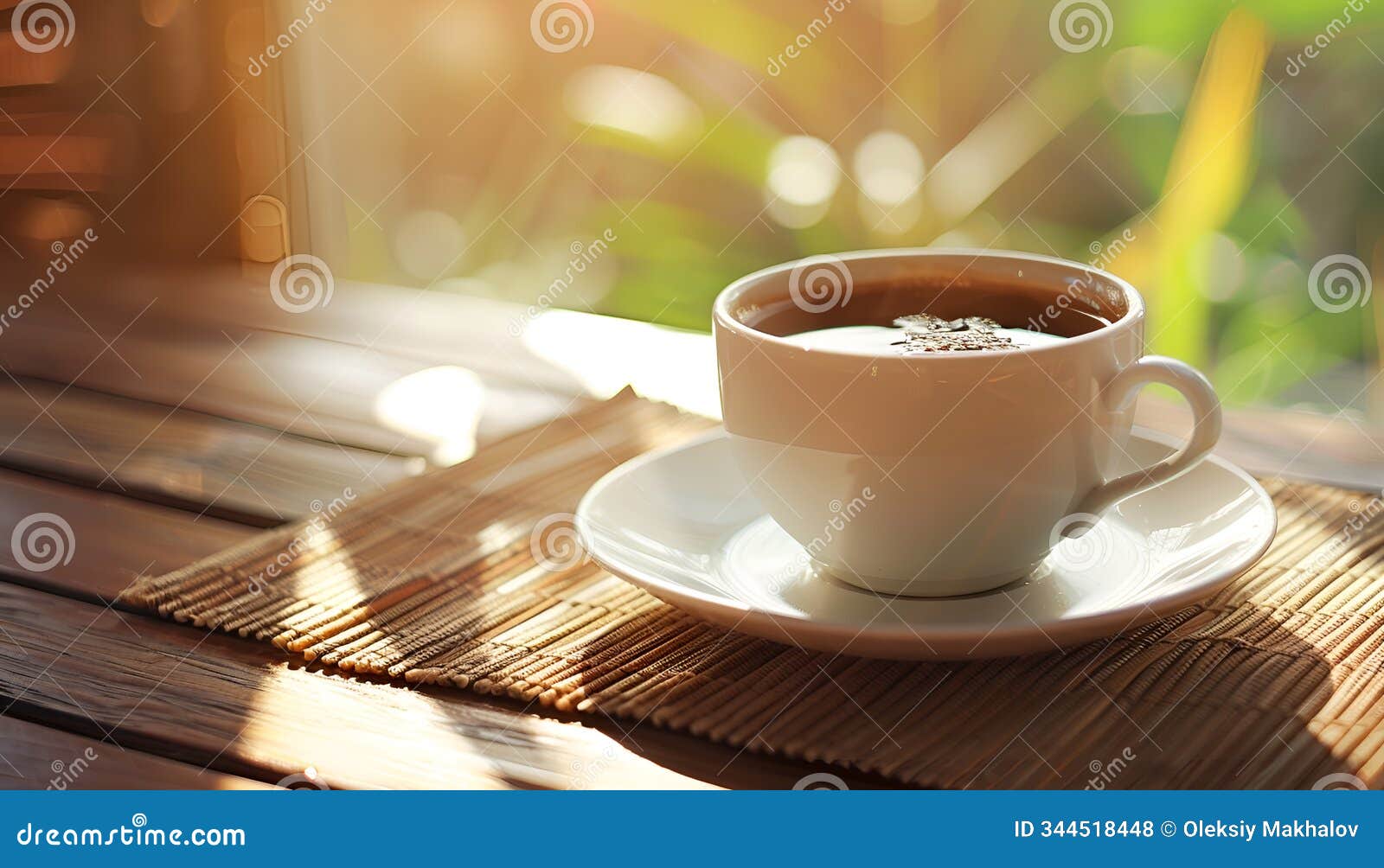 Cup of Aromatic Hot Coffee on Table Stock Photo - Image of espresso ...
