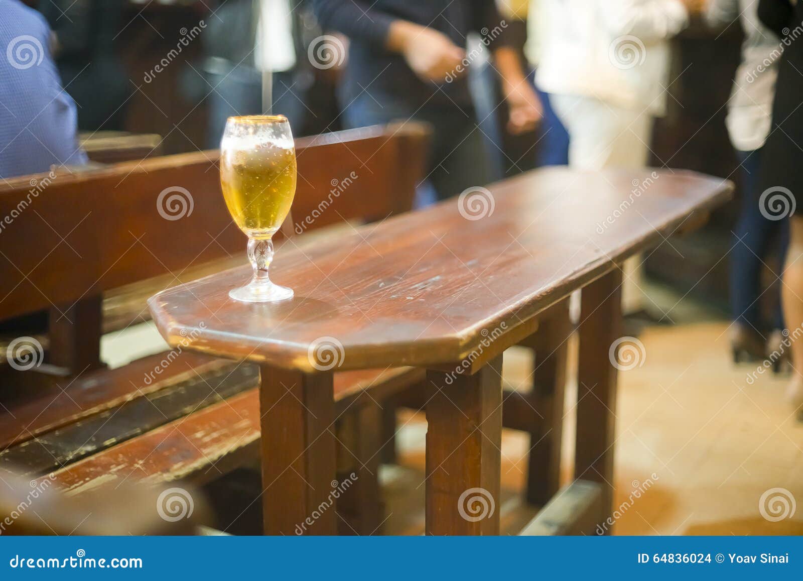 Cup of beer stock photo. Image of crowded, beer, table - 64836024