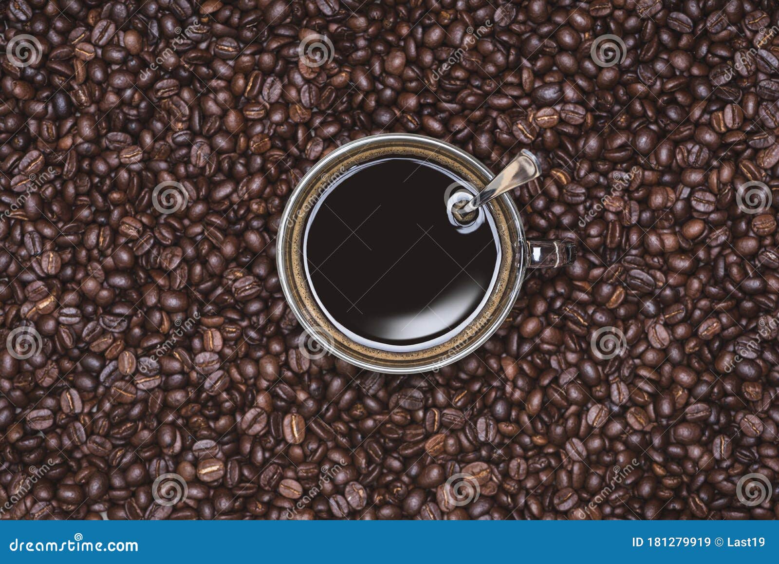 The Coffee Cup Is Placed Upside Down In The Tray With Coffee Shop ...