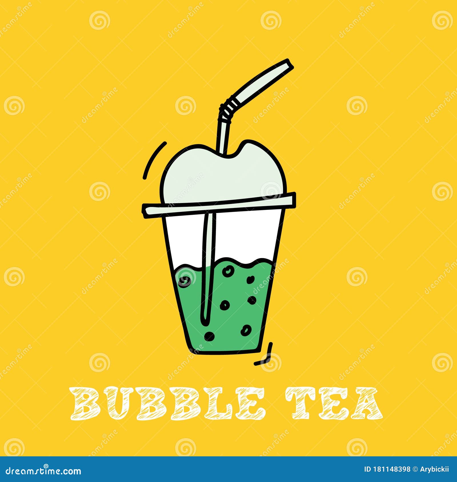 Matcha Tea Vector Outline Icons Collection Set. Japan Traditional Drink ...