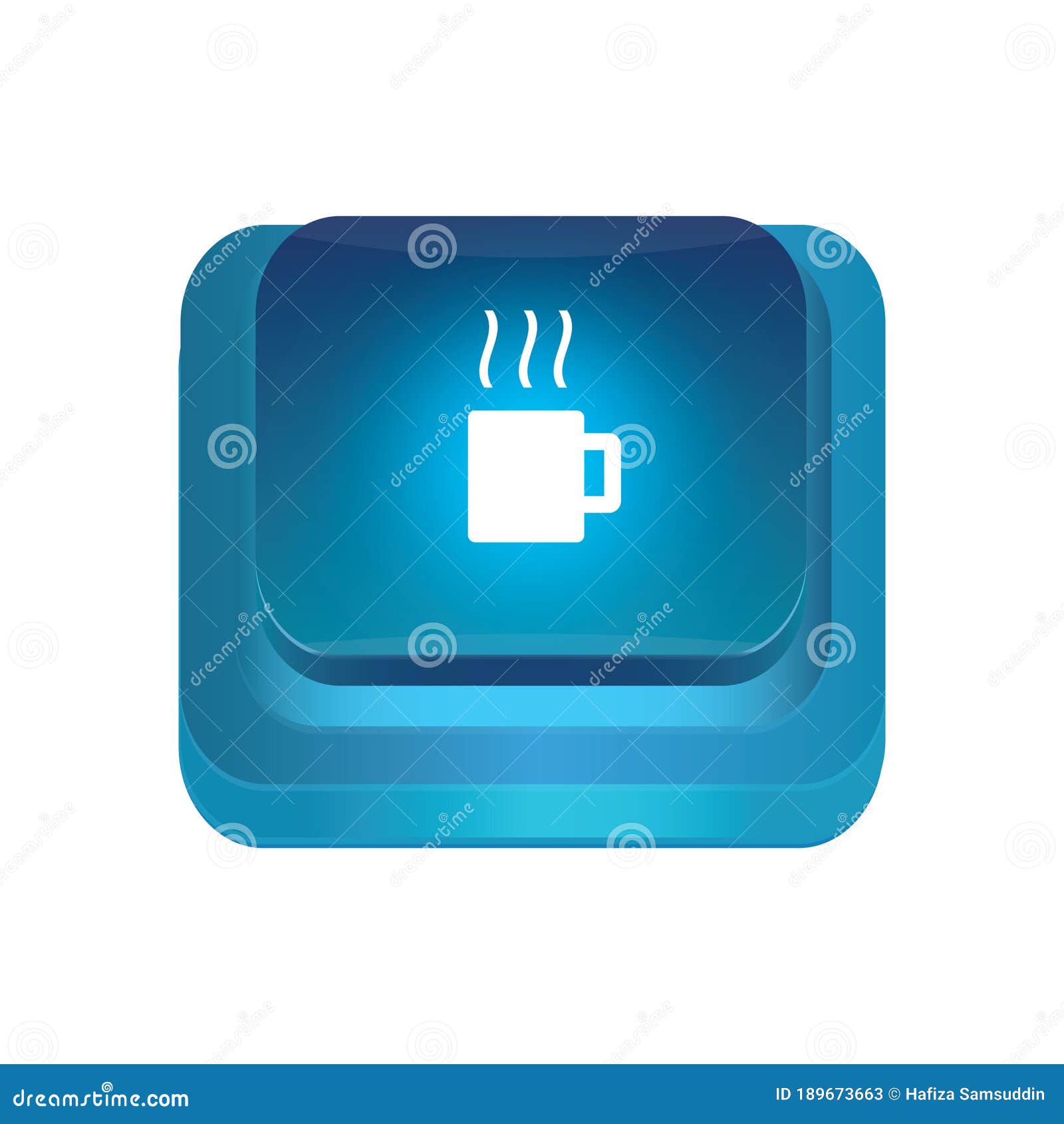 Cup Button. Vector Illustration Decorative Design Stock Vector ...