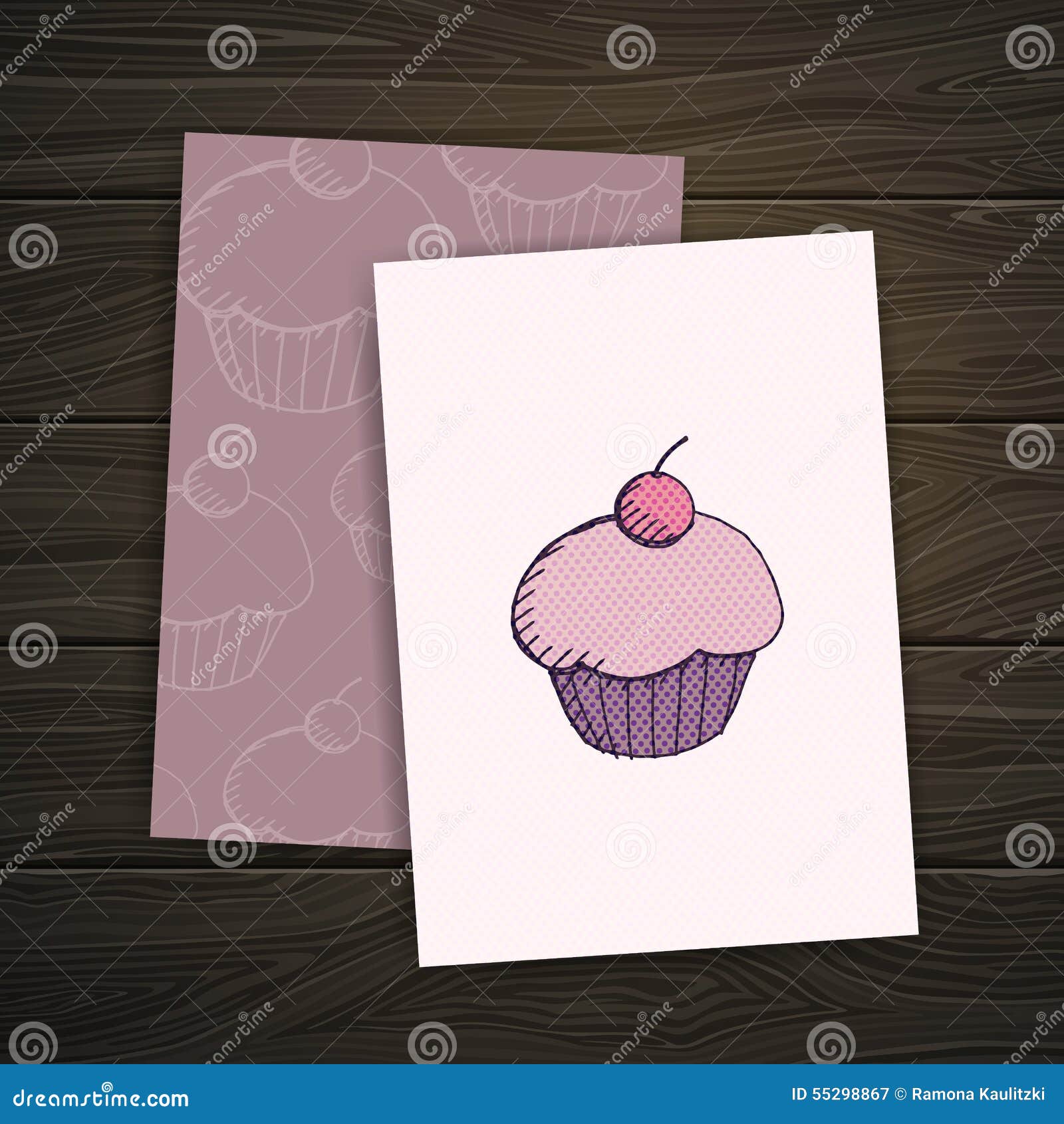 Cup Cake Design stock illustration. Illustration of design - 55298867