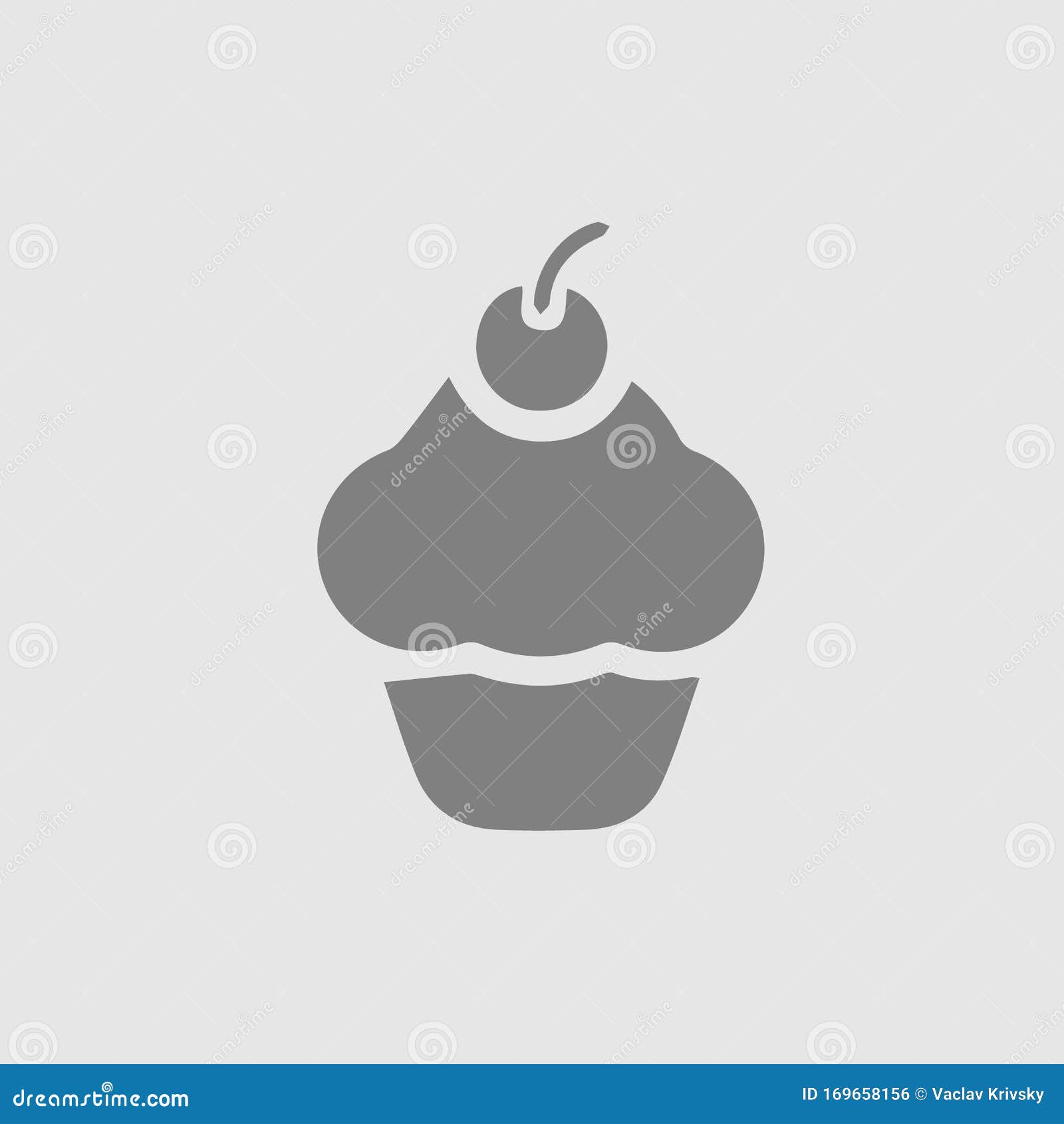 Cup Cake Vector Icon Eps 10. Cupcake Stock Vector - Illustration of ...