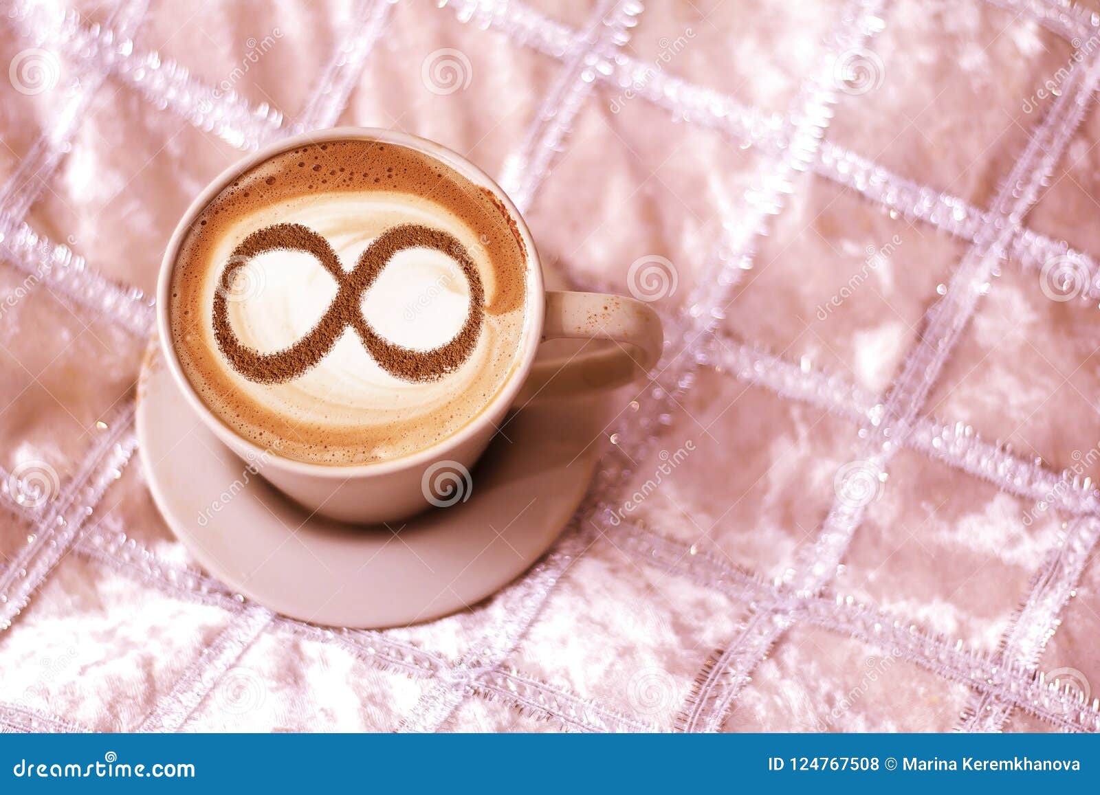 Coffee Cup Concept Infinity Symbol Stock Photo - Image of fatigue ...