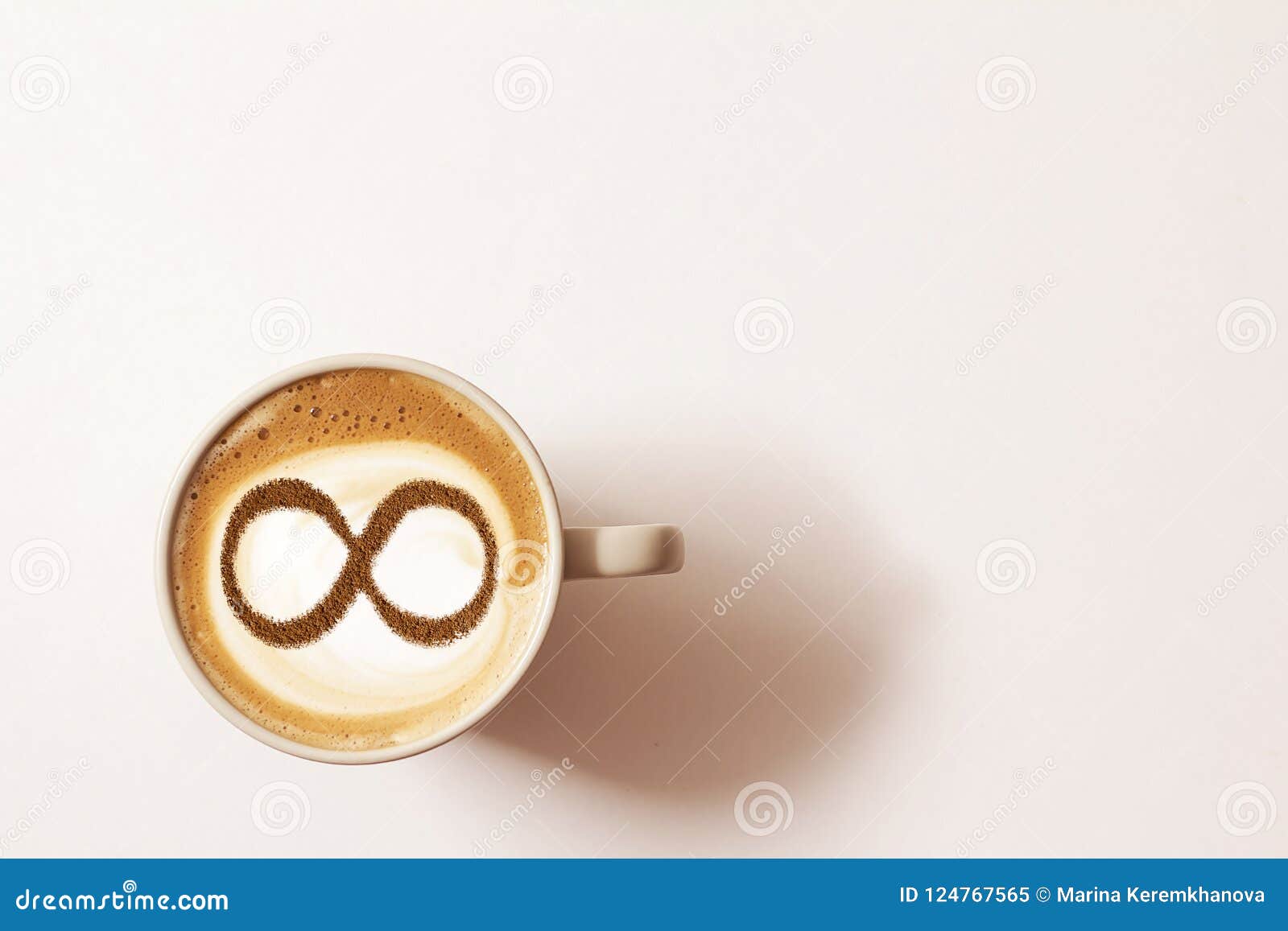 Coffee Cup Concept Infinity Symbol Stock Image - Image of style, sign ...