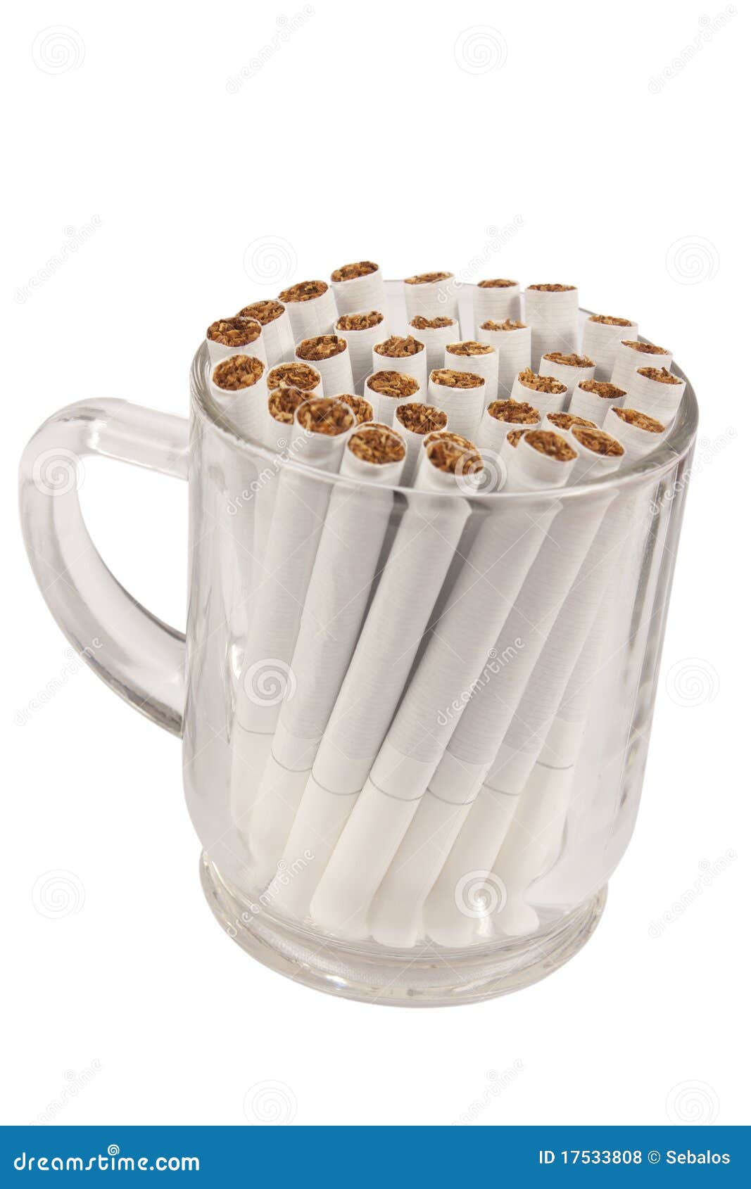 Cup with cigarettes stock photo. Image of path, background - 17533808