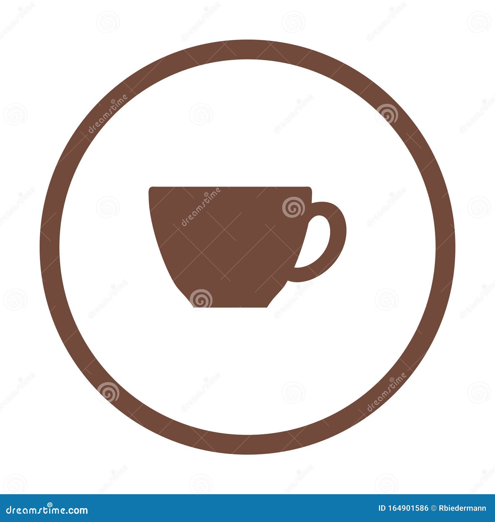 Cup and circle stock vector. Illustration of circle - 164901586