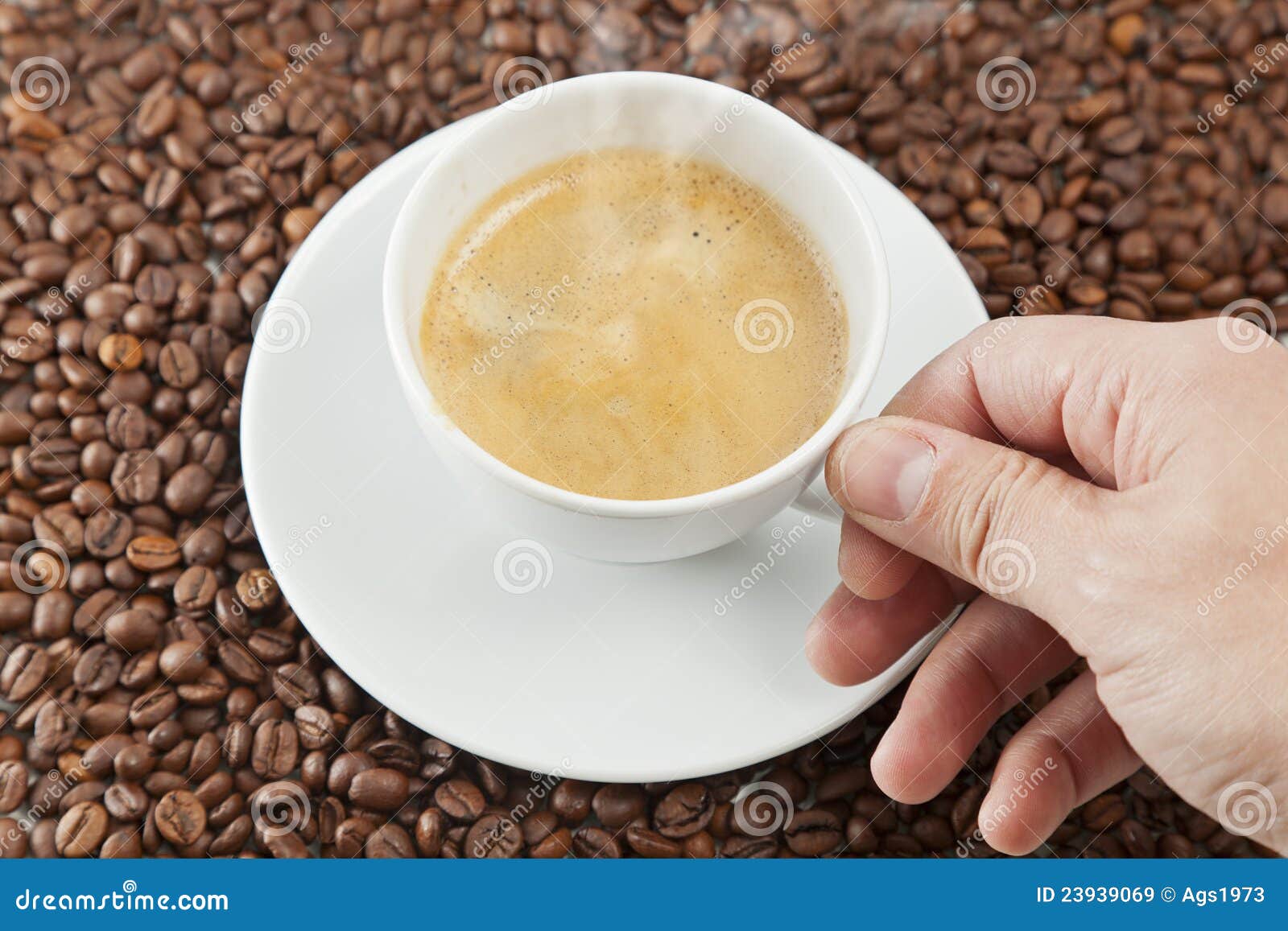 Cup of cofee stock image. Image of scented, refreshment - 23939069