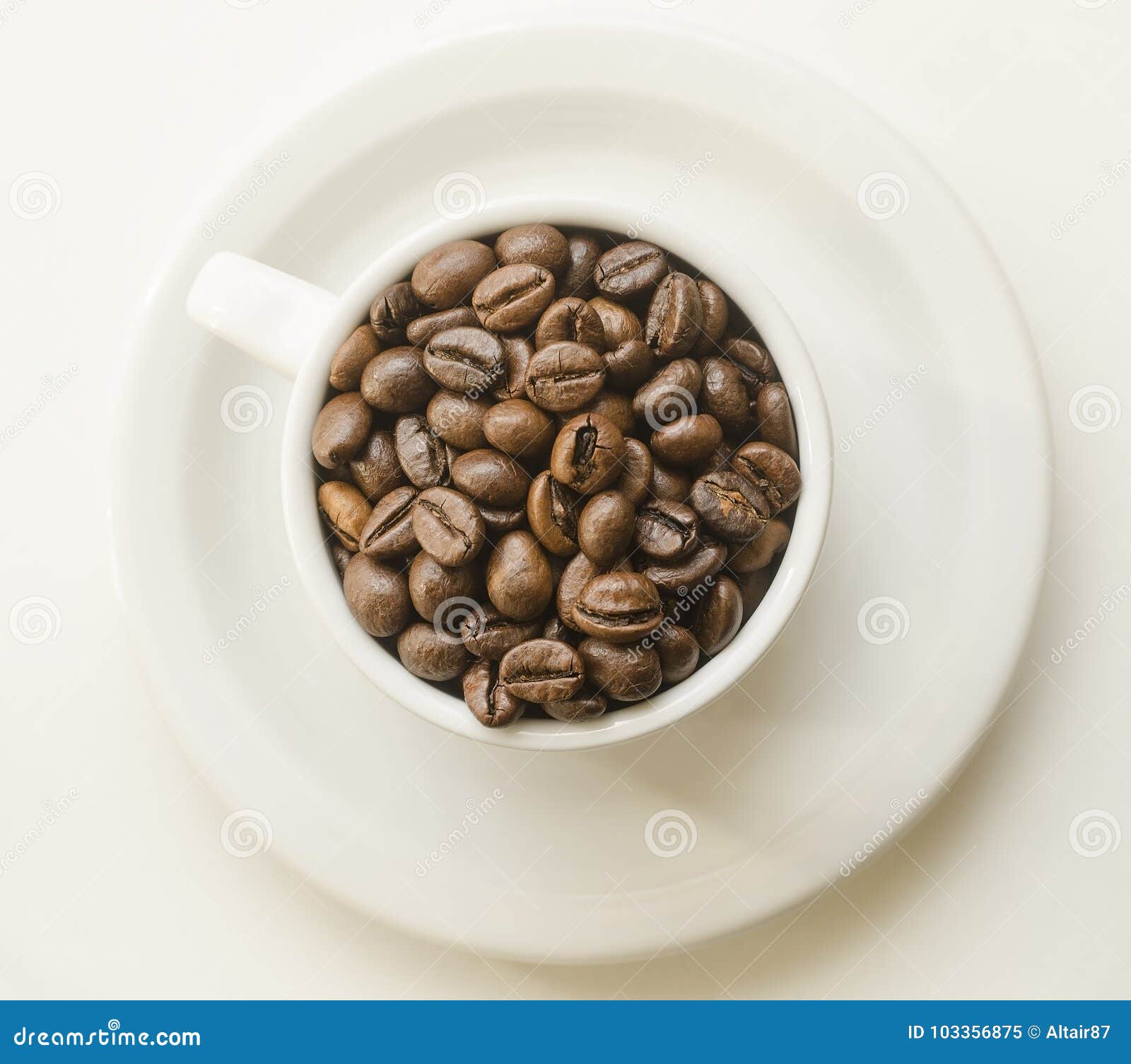 Cup of coffe beans stock image. Image of espresso, beans - 103356875
