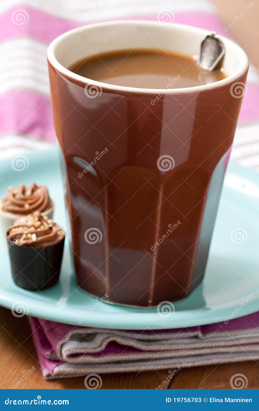 Cup of coffee stock image. Image of food, aroma, candy - 19756703