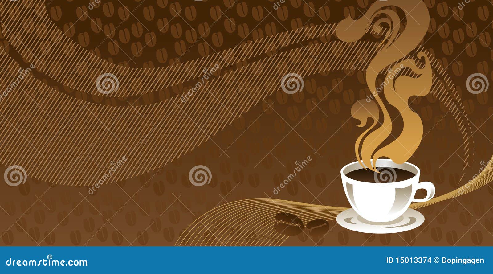 Cup of Coffee with Abstract Background. Stock Vector - Illustration of ...