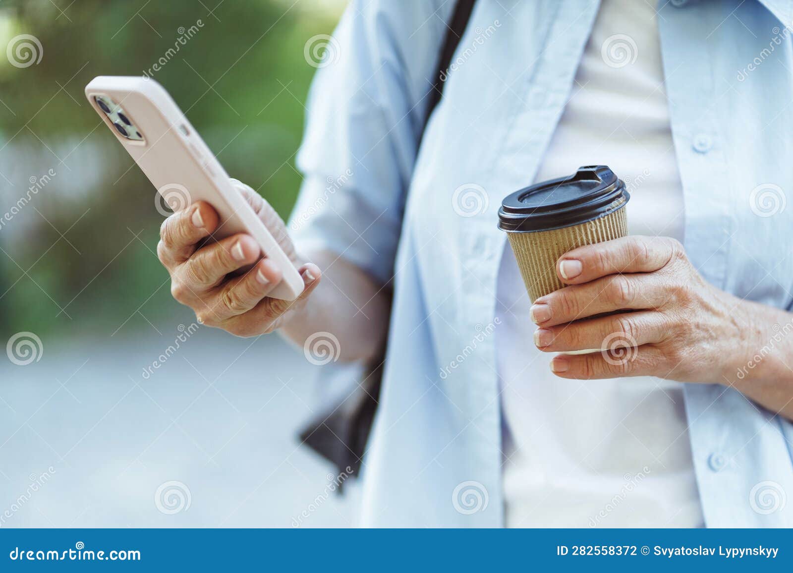 Cup of Coffee Alongside Smartphone, Symbolizing Combination of Digital ...