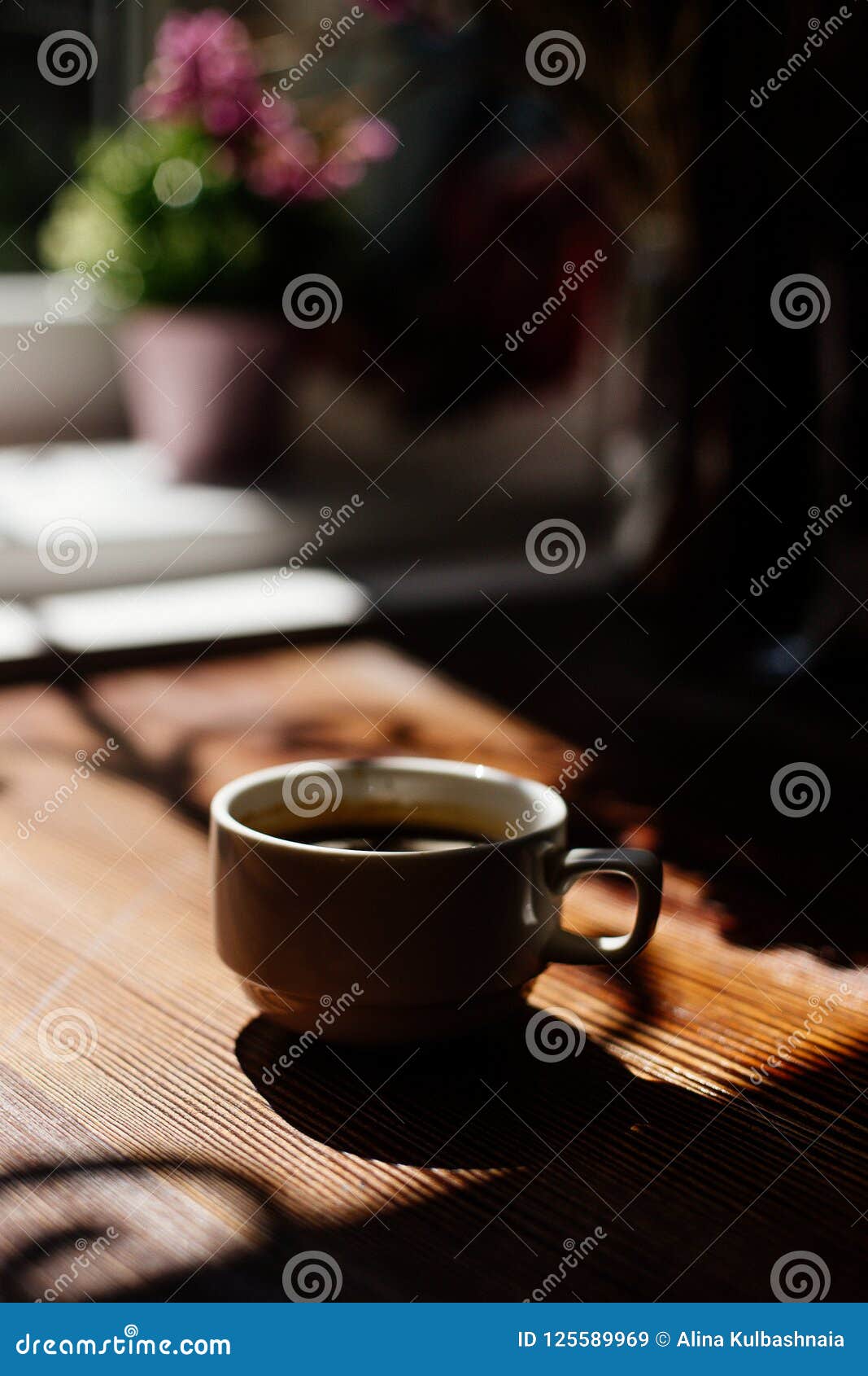 A cup of americano. stock image. Image of breakfast - 125589969