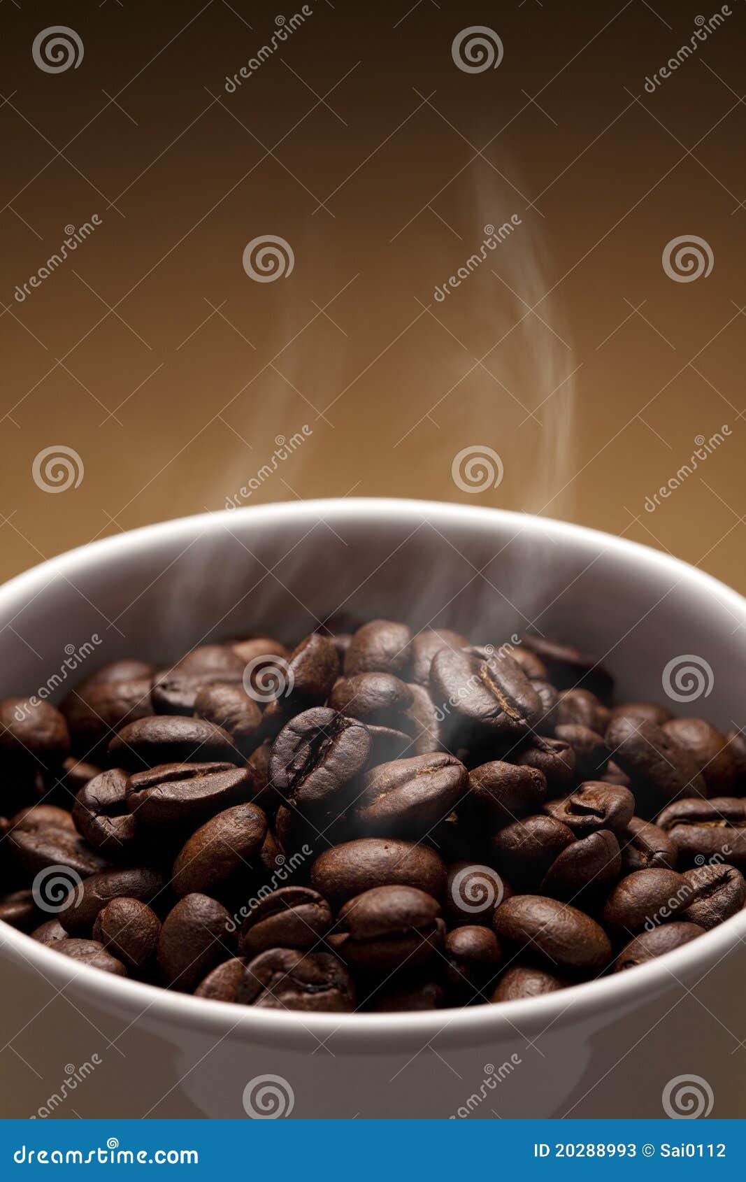 Cup of Coffee Beans stock image. Image of grained, poured - 20288993