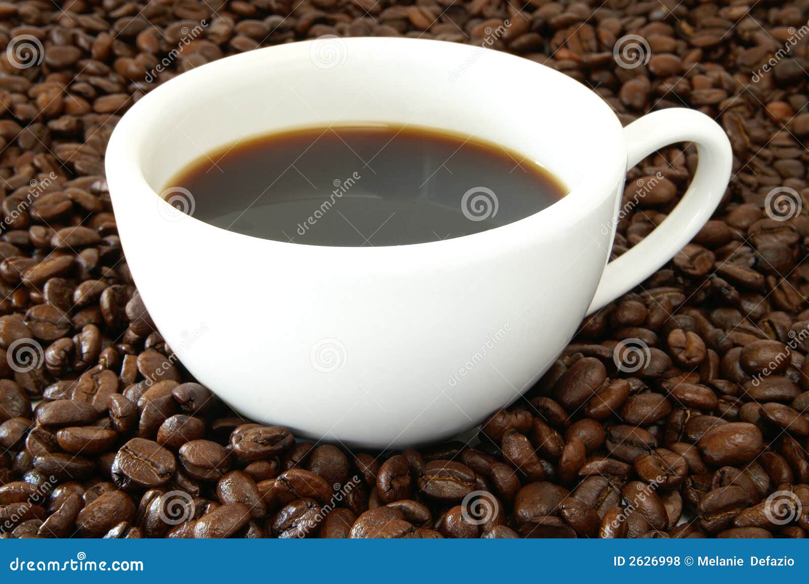 Cup of coffee and beans stock photo. Image of coffee, espresso - 2626998